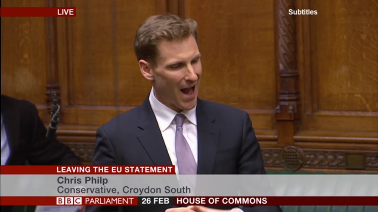 Chris Philp MP at Leaving the EU Statement - YouTube