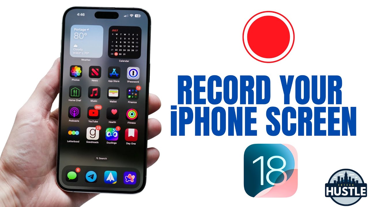 How to Screen Record Videos on iOS 18 | Capture Any Website or App ...