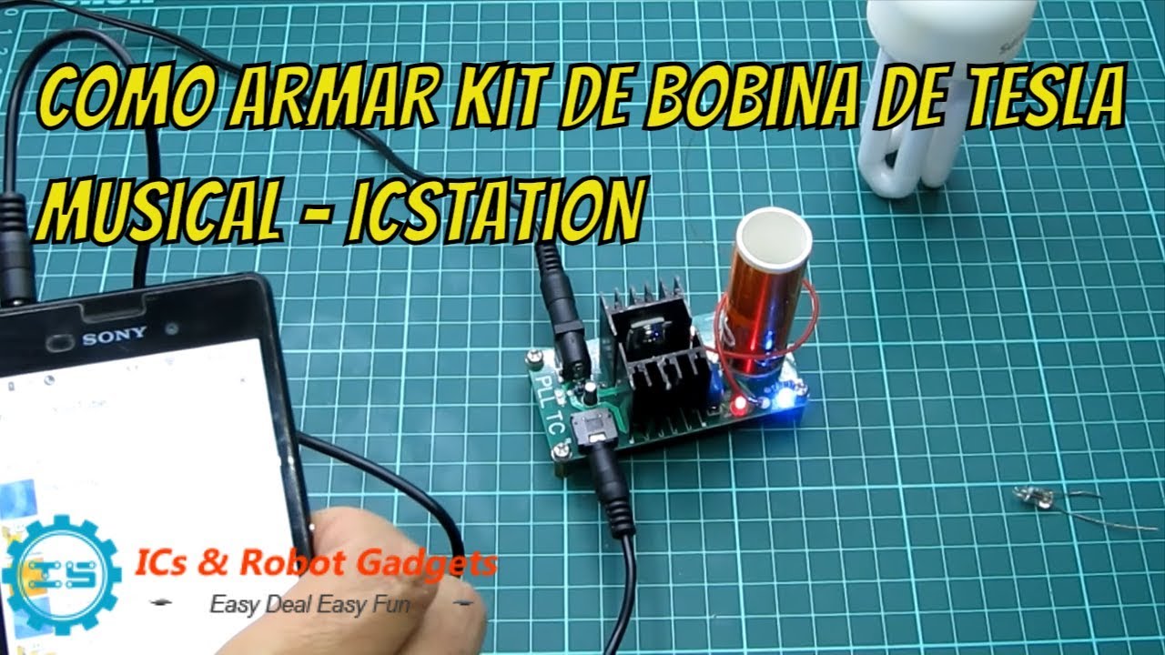 Como armar kit de bobina de tesla musical – ICStation - YouTube