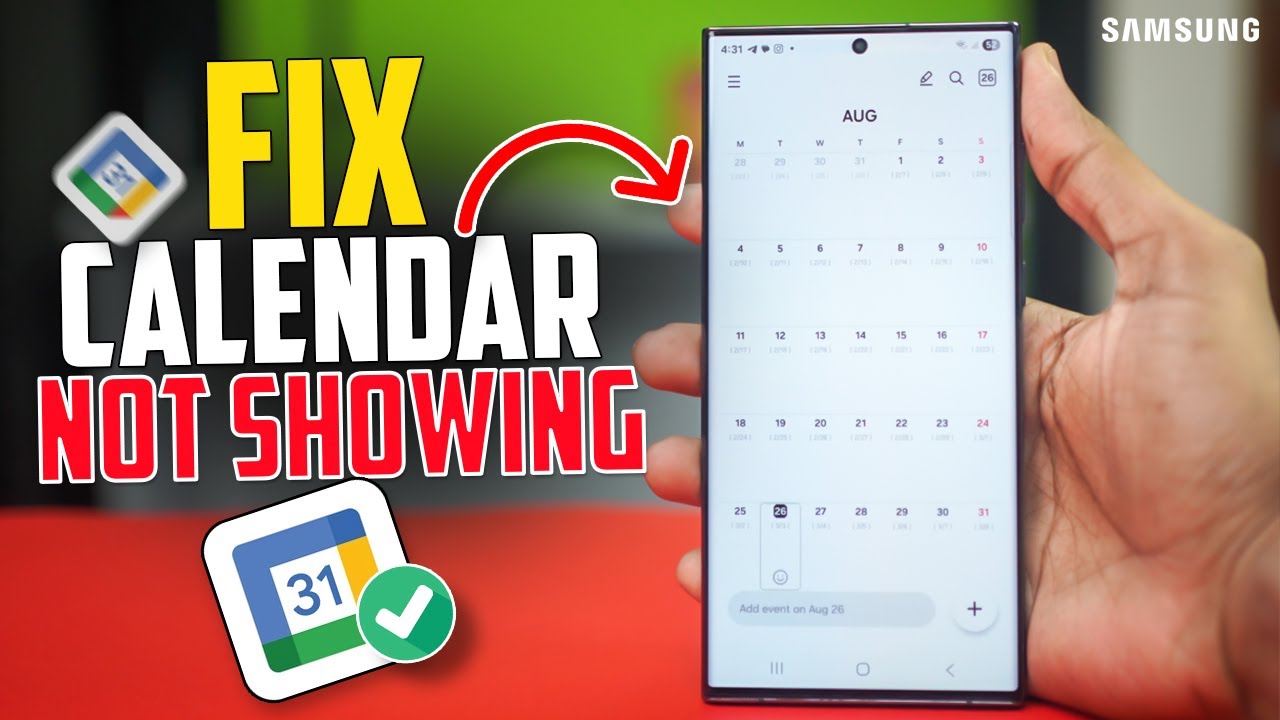 How to Fix Samsung Calendar Not Showing Events and Holidays - YouTube