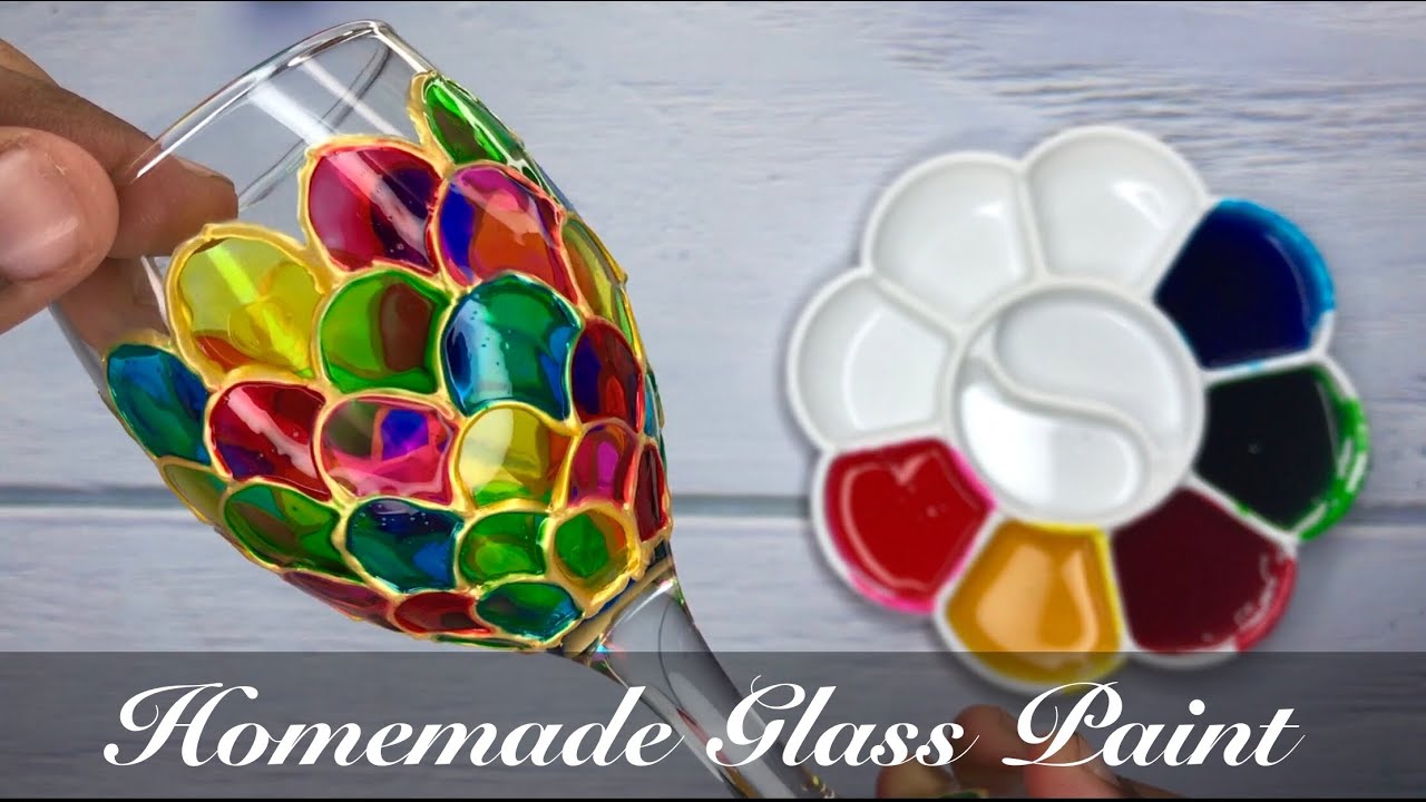 Homemade Glass Paints | Non Toxic Glass Paints - YouTube