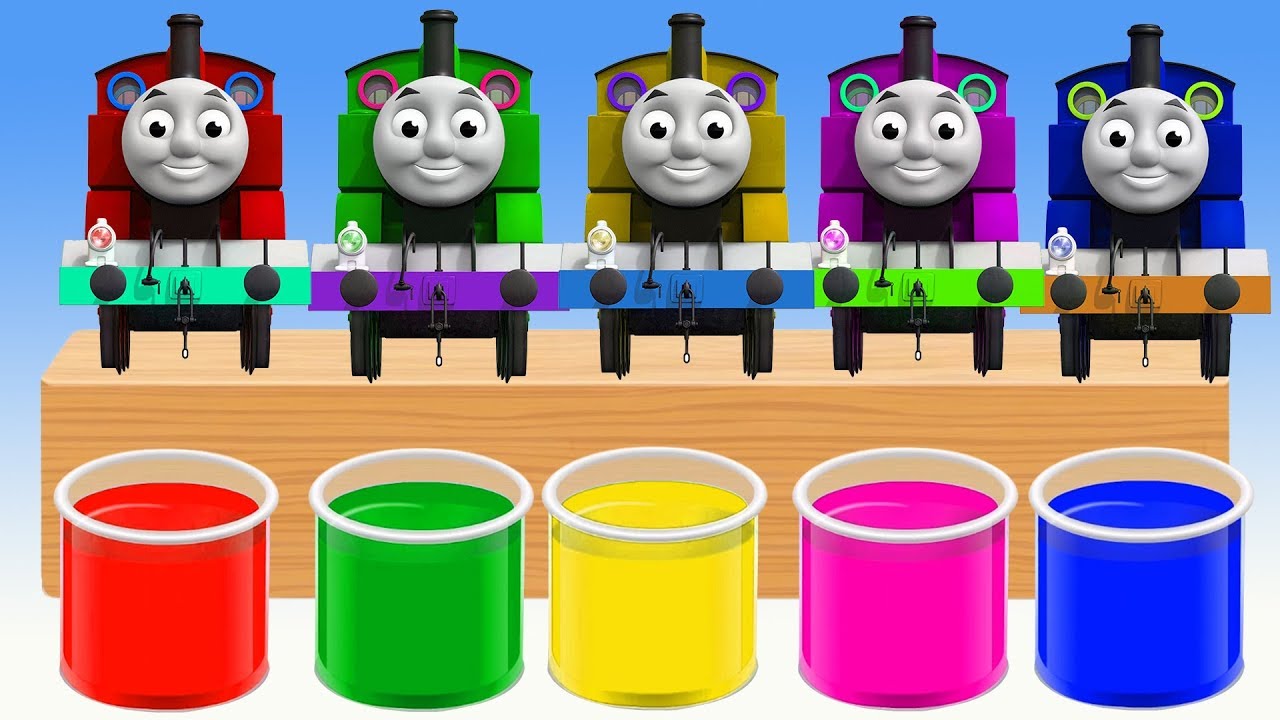 Learn Colors Finger Family Song with Thomas and Friends - Learning ...