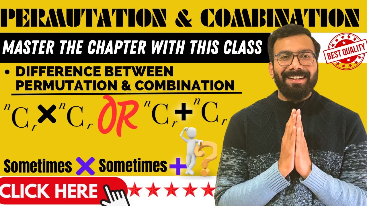DIFFERENCE BETWEEN PERMUTATION AND COMBINATION| INTRODUCTION TO ...