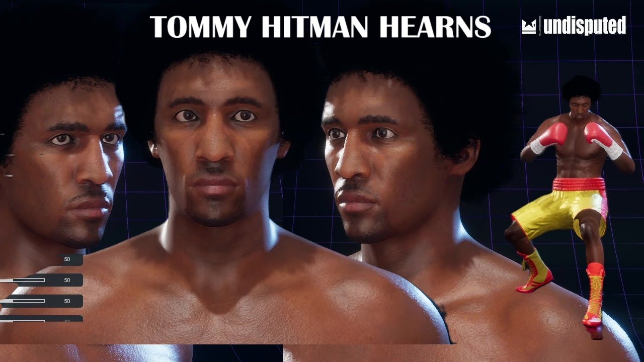 UNDISPUTED BOXING - TOMMY HITMAN HEARNS - FACE CREATION!!!!! - YouTube