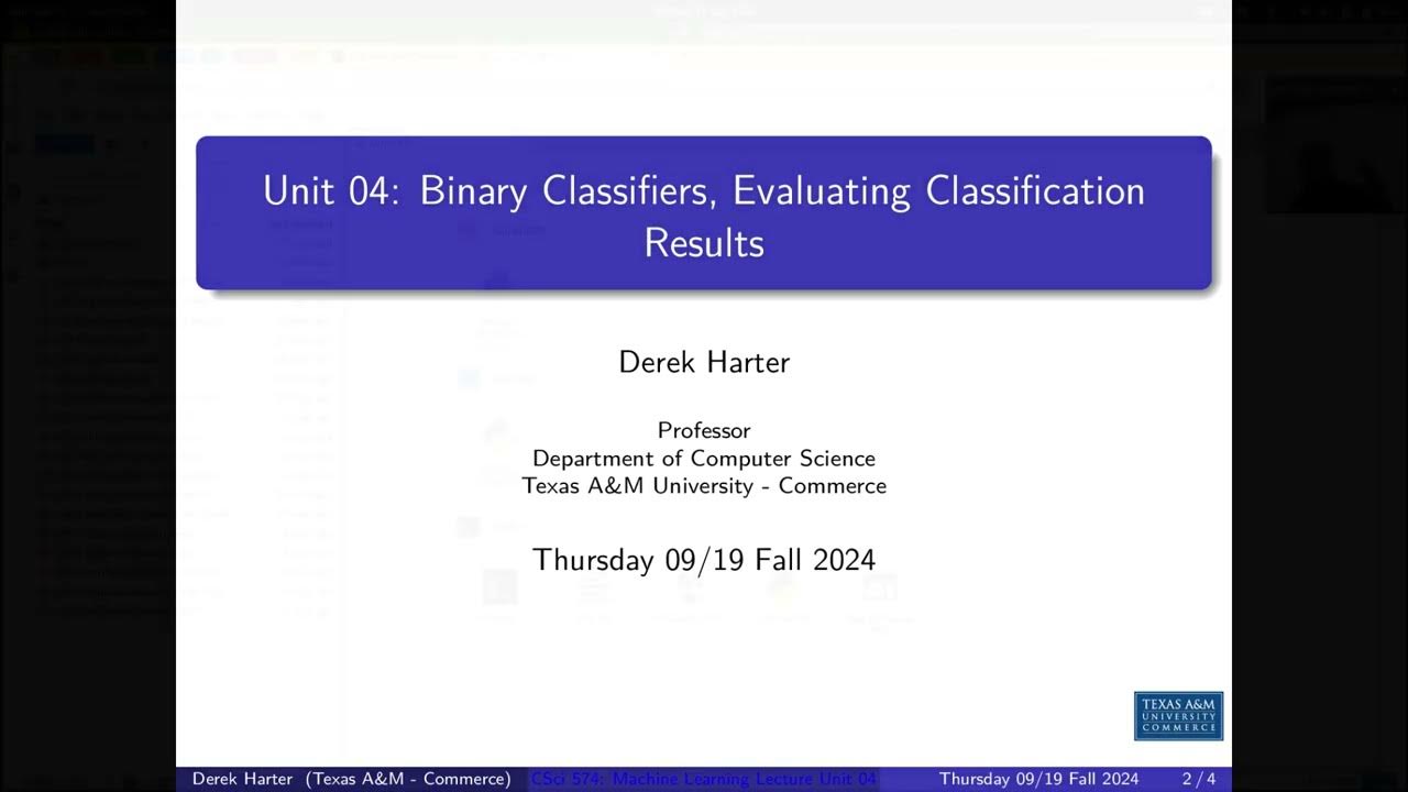 CSci 574 Class Lecture / Help Session Thursday 09/19/2024 - YouTube