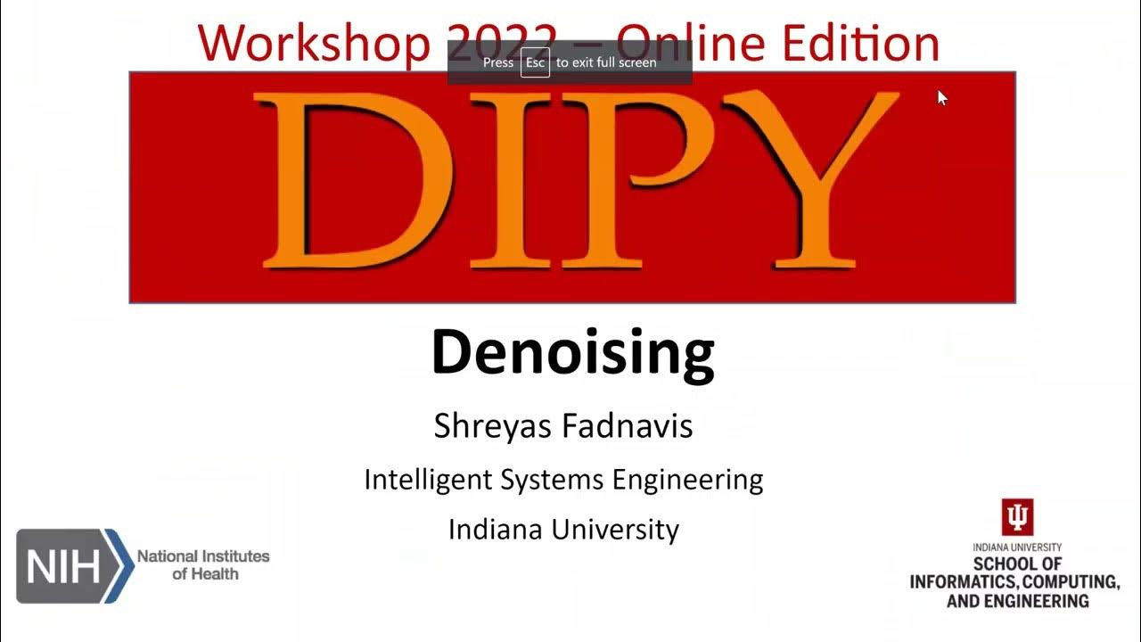 Patch2Self Denoising of Diffusion MRI - Part 2 - YouTube