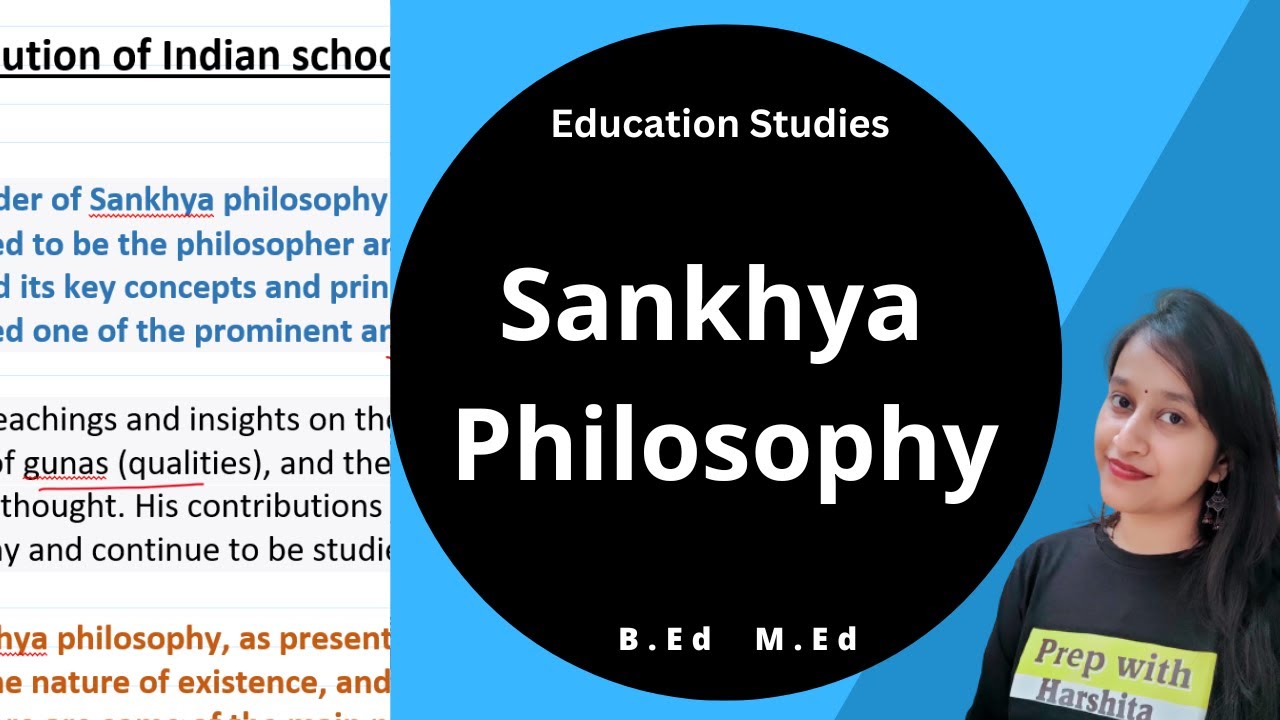 Contribution of Indian School of Philosophy - Sankhya - YouTube