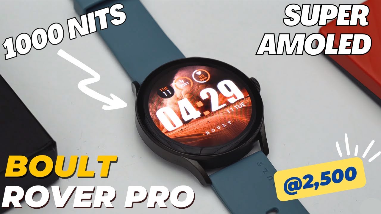 Boult Rover Pro smartwatch Unboxing & Review⚡️ Best Round Dail smartwatch ⚡ Amoled + Calling ...