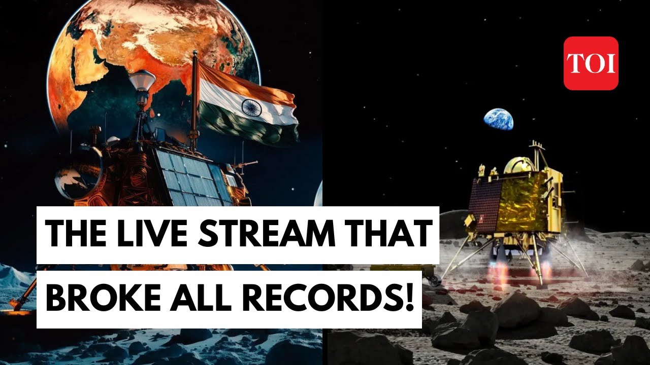 ISRO’s Youtube Channel makes history: Chandrayaan-3 landing LIVE breaks ...