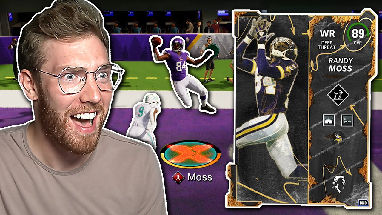 The Best WR In Madden... 89 Overall Randy Moss! - YouTube