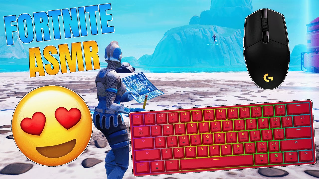 Sleeping & Chill ASMR GK61 Mechanical Keyboard Sounds 😍 Fortnite ASMR ...
