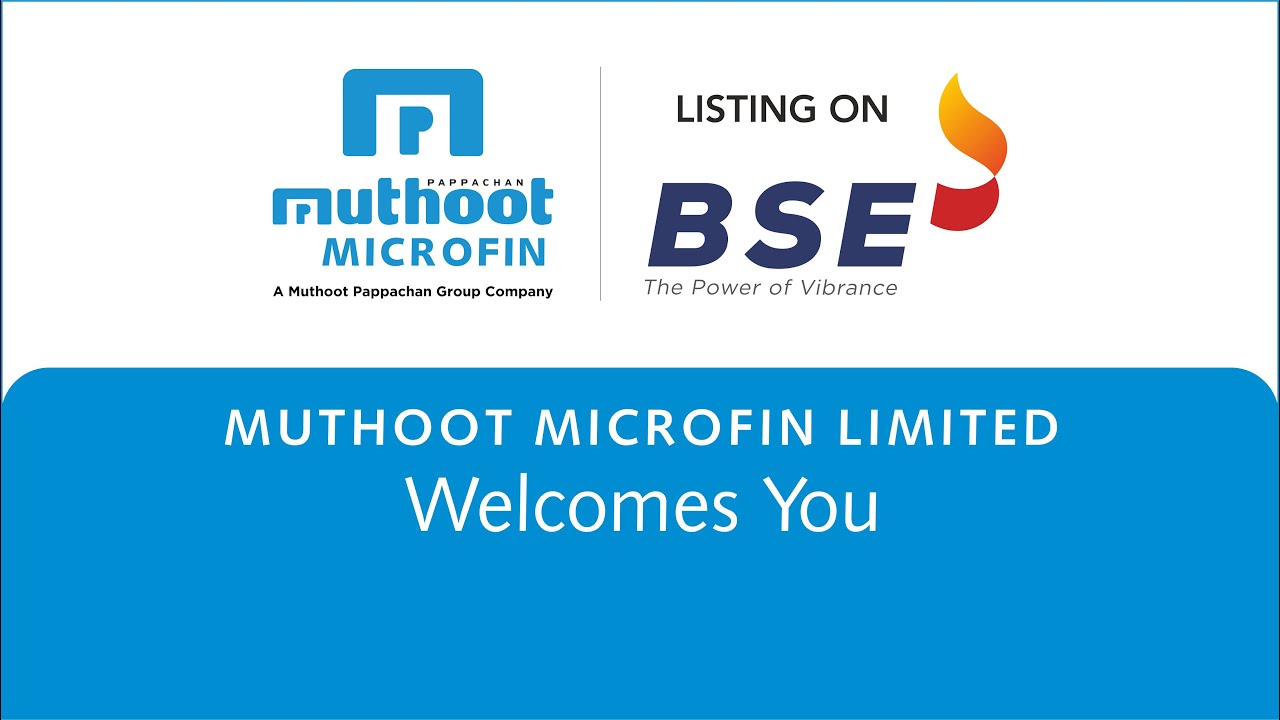 Listing Ceremony of Muthoot Microfin Limited at BSE. - YouTube