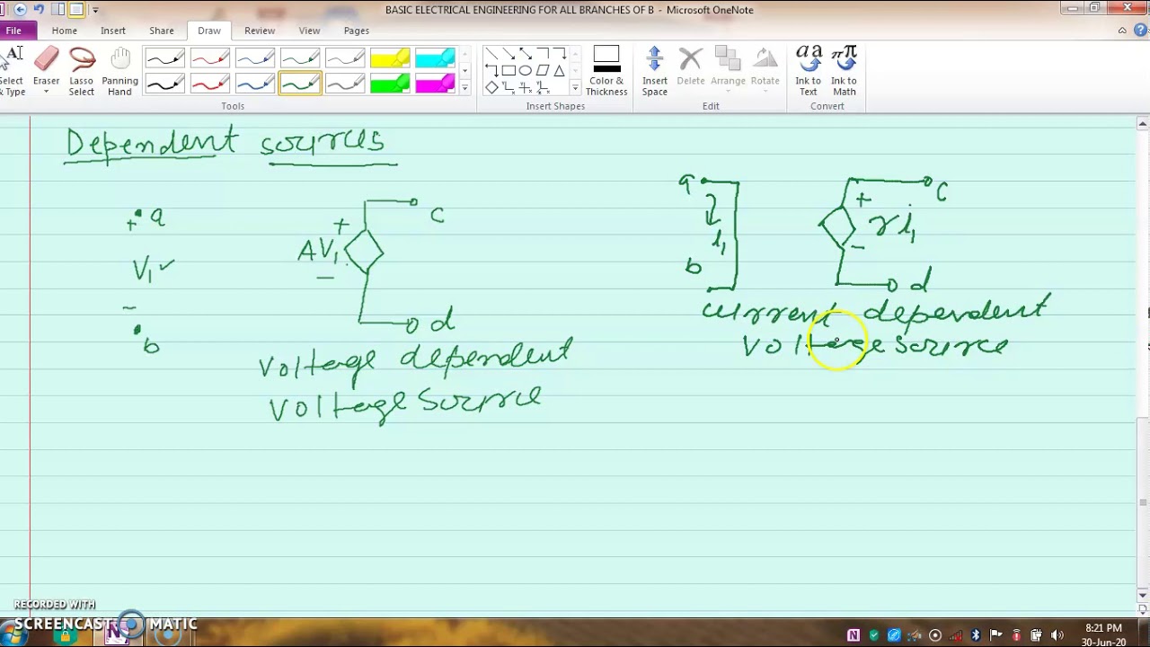 dependent and independent current and voltage sources - YouTube