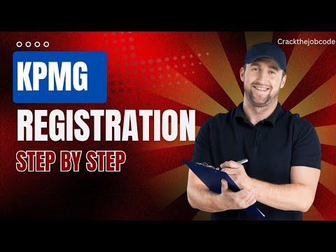 KPMG Registration Process | Registration | Freshers | MNC Registration ...