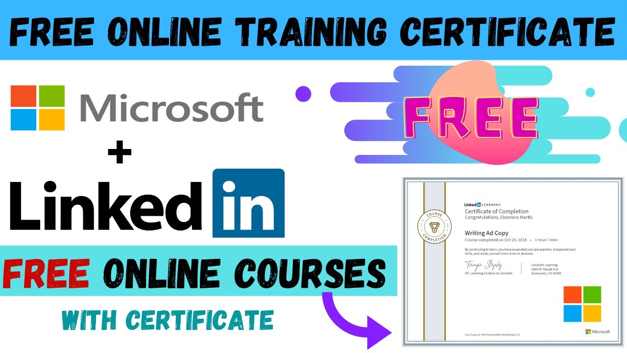 Microsoft Free Online Courses With Certificate - Linkedin free courses ...