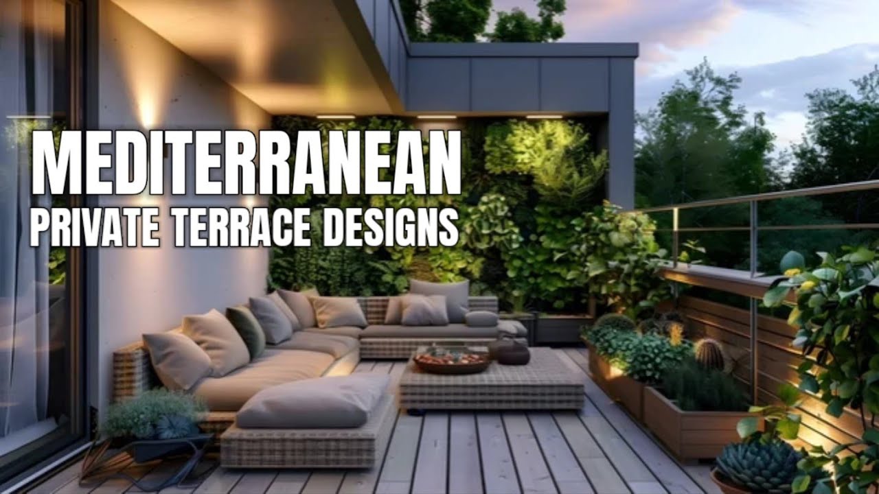 Mediterranean Private Terrace Decor Designs to style your Home | Decor ...