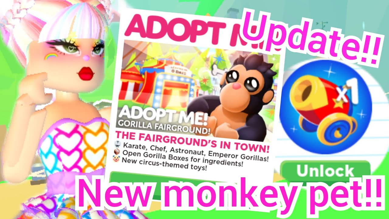 🐒🥰NEW UPDATE!!!! 😍🌴 get your monkey NOW! (Roblox adopt me) - YouTube