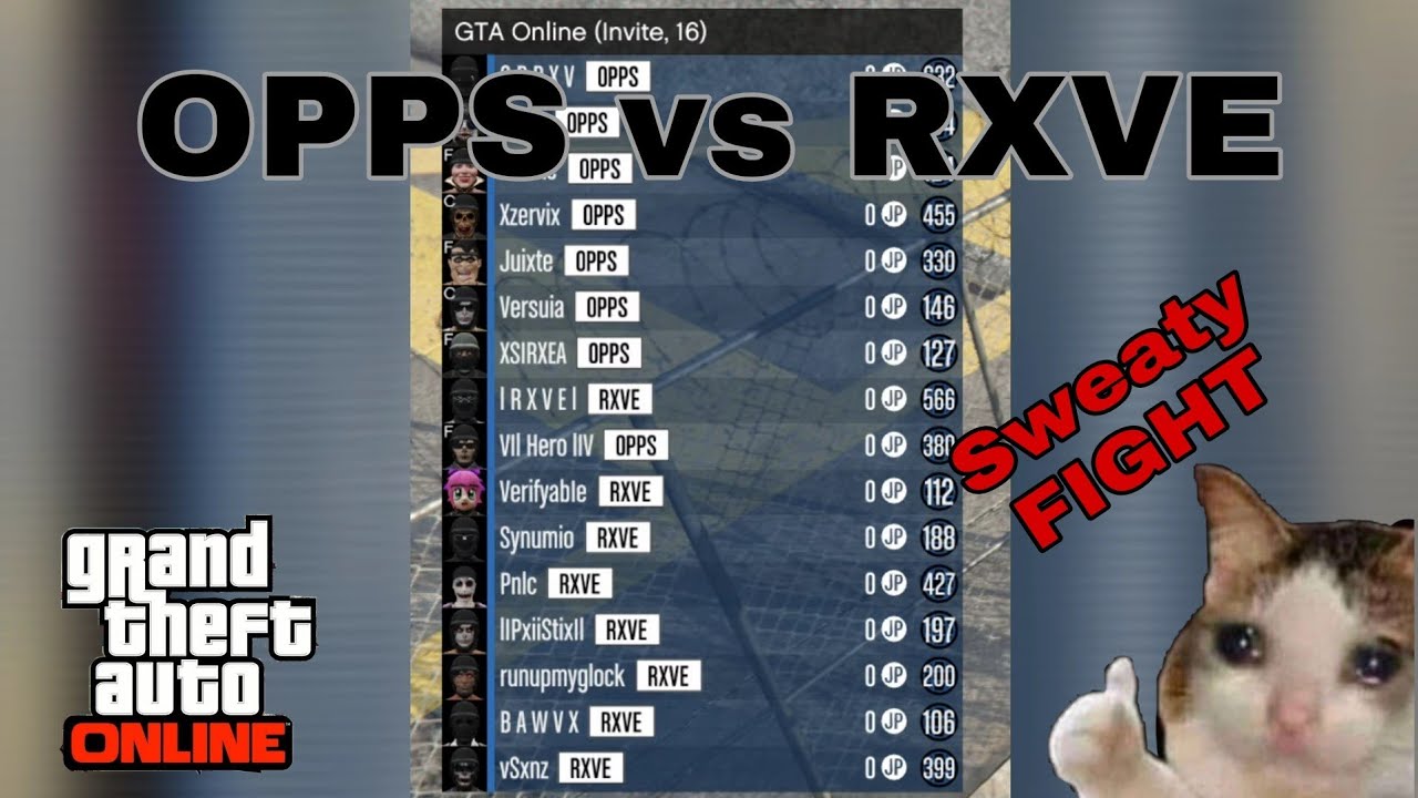 OPPS vs RXVE (Crew war) "Intense fight" - YouTube