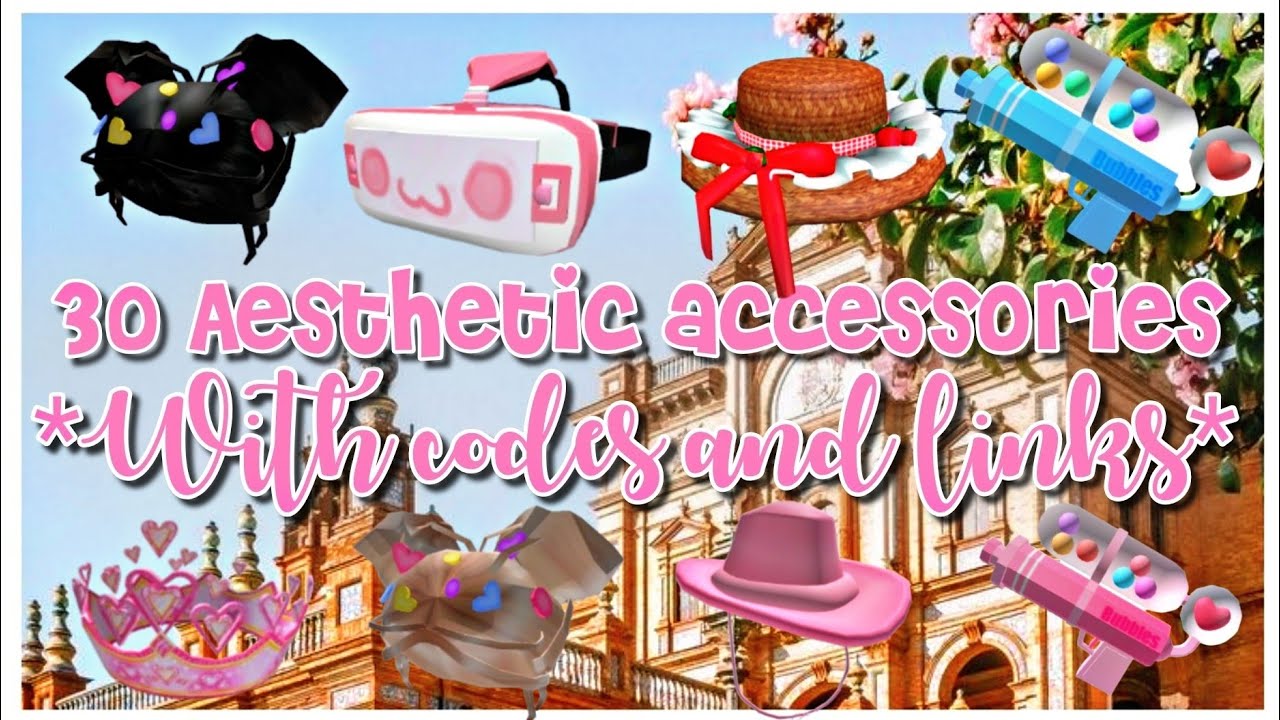 ROBLOX|Aesthetic kawaii/soft girl, accessories codes - YouTube