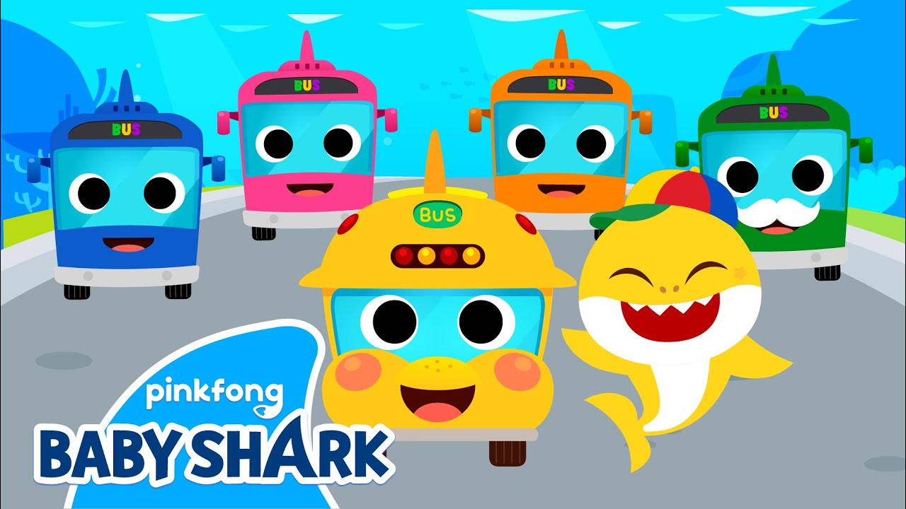 [ NEW] Shark's Color Bus | Learn Colors for Kids | Baby Shark Color ...