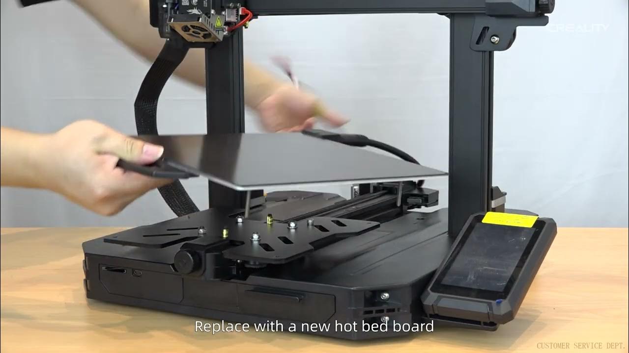 Service tutorial Ender - 3 S1 Pro the hotbed replacement - YouTube