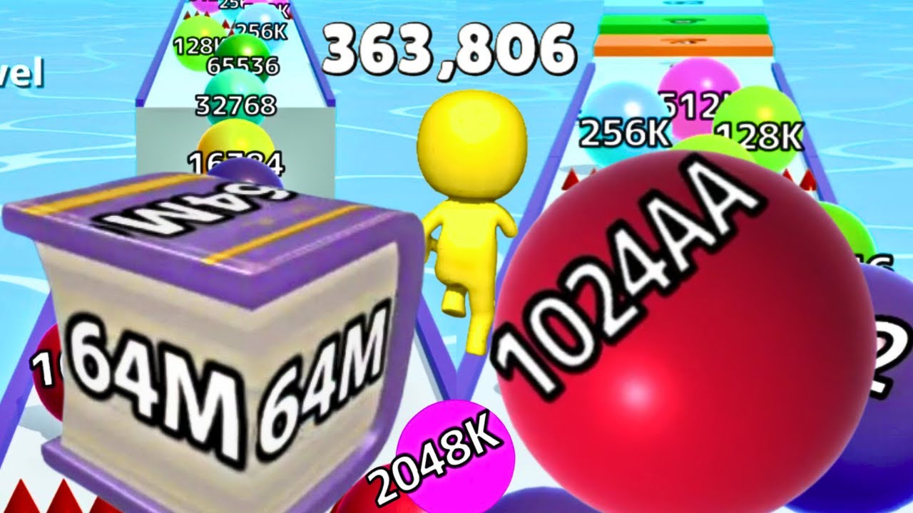 Episode 376 Live - The Evolution of 2048 Merge Games (Ball Run, Jelly Merge Run & Push Harder ...