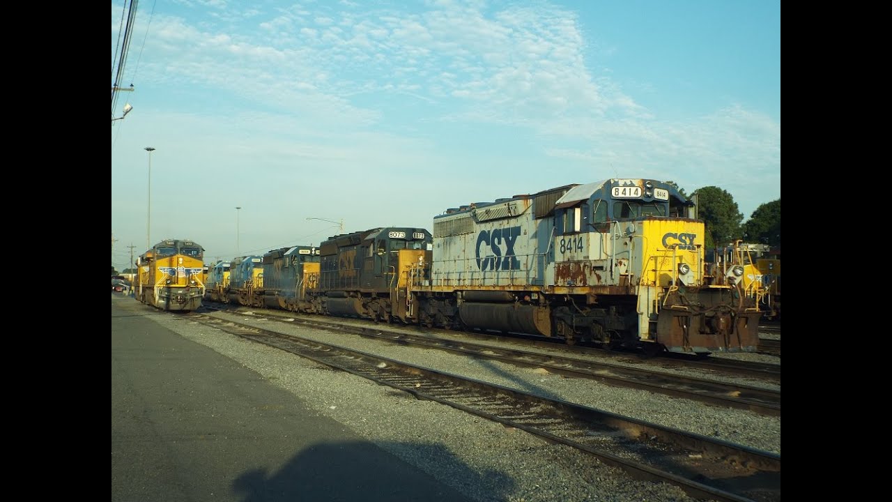 Trip to North Little Rock AR with UP 7400 & CSX YN1! 8-4-15 - YouTube