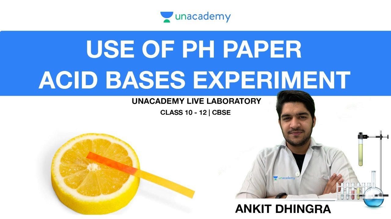 Use of pH Paper Acid Bases Experiment | Ankit Dhingra Sir | Practical ...