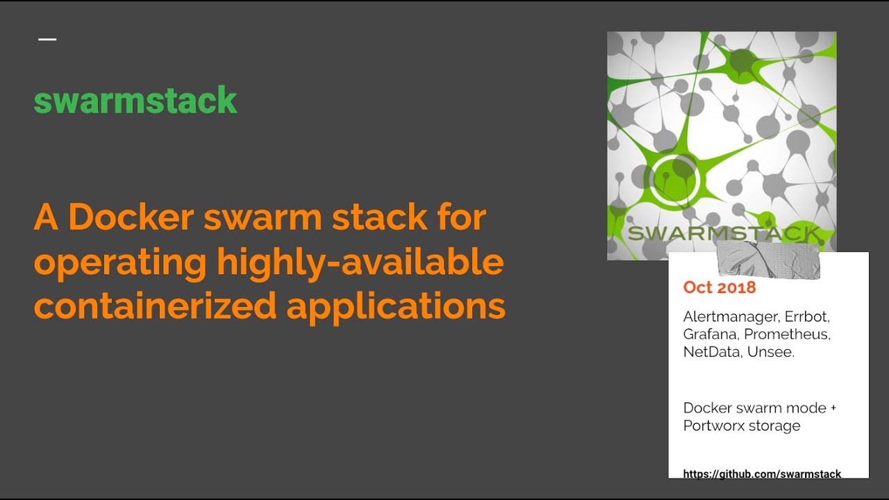 swarmstack intro & installation - Nov 2018 - YouTube