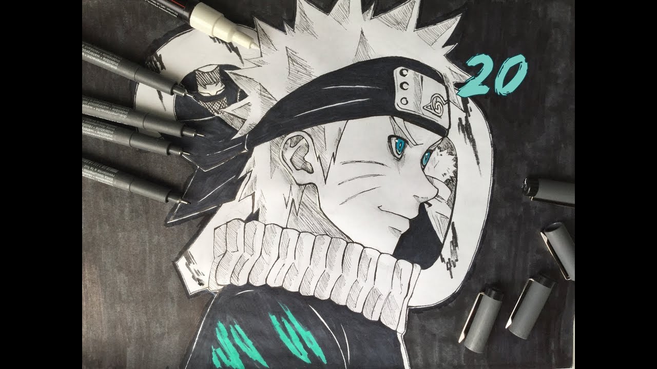 Drawing Naruto Uzumaki - Naruto 20th Anniversary Celebration - YouTube