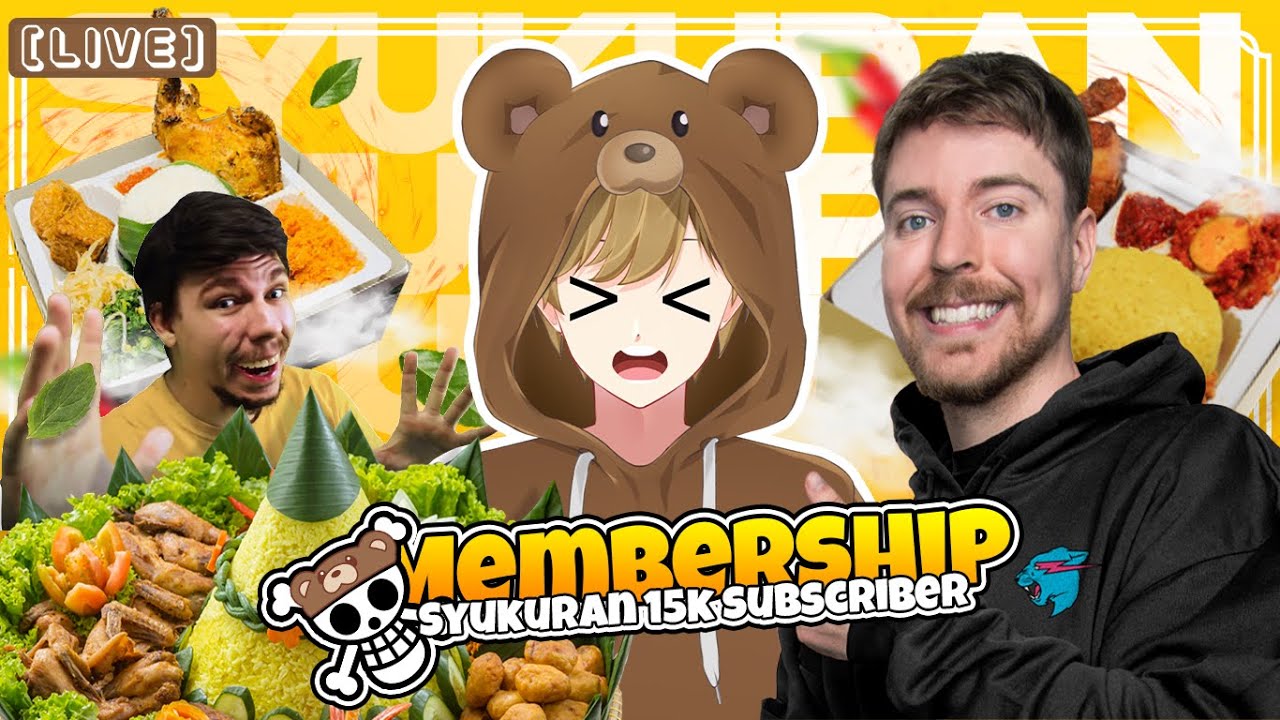 🔴[LIVE] VTuber Live streaming - Syukuran 15k subscriber sama membership | Membership - YouTube