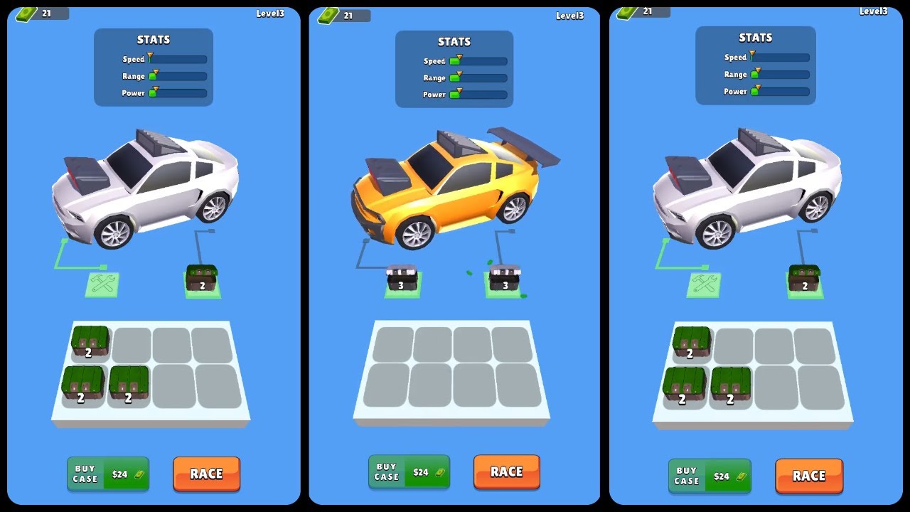 Merge Car Gameplay Android Mobile - YouTube