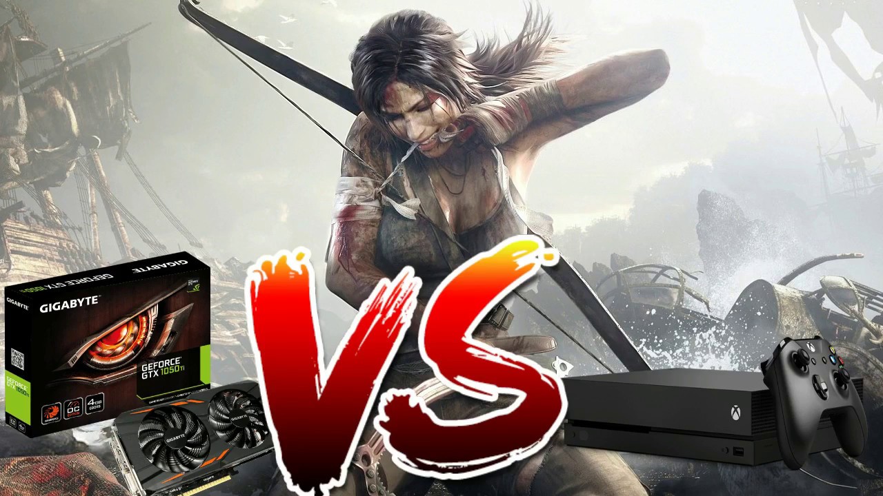 Xbox one x vs GTX 1050TI Rise tomb raider [test fps] - YouTube
