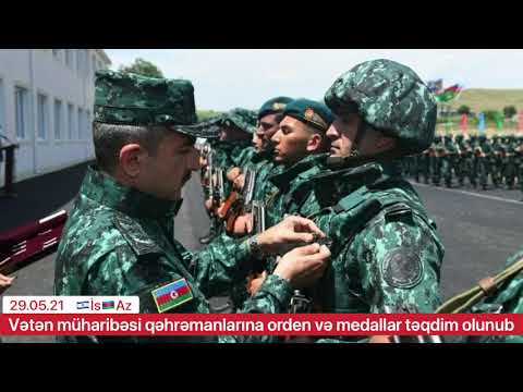 Vətən müharibəsi qəhrəmanlarına orden və medallar təqdim olunub