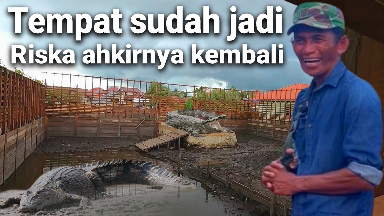 Tempat Buaya Riska sudah jadi, Riska akhirnya kembali - YouTube
