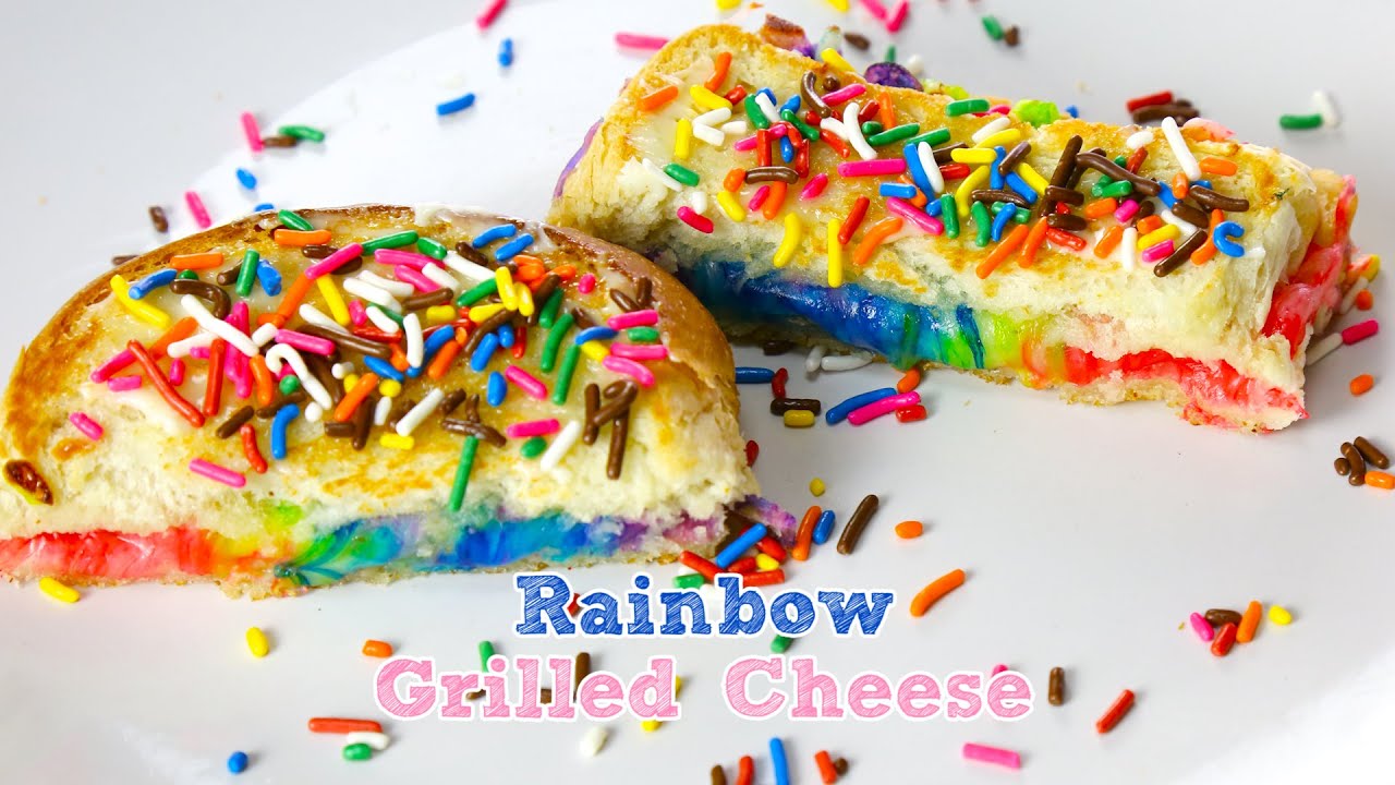 Amazing Rainbow Grilled Cheese Sandwich - YouTube