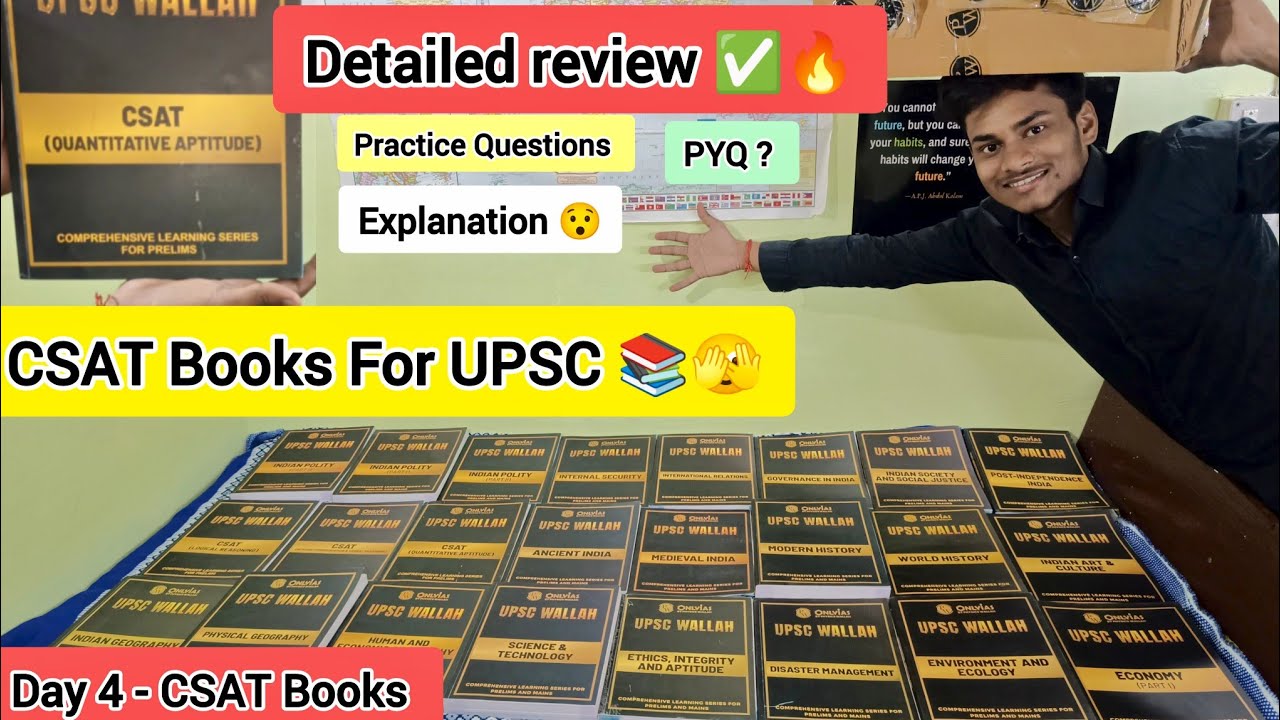 Most Important CSAT Books Review 📚🤔 || CSAT Books || #upscmotvation # ...