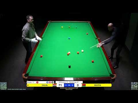 Ahmed Galal is on FIRE! 108 break in Rauschen Snooker Cup. Highest break of tournament. #snooker