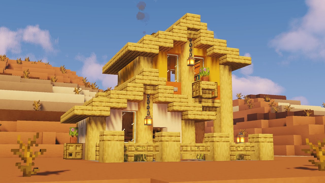 How To Build A Mesa Starter House | Minecraft - YouTube