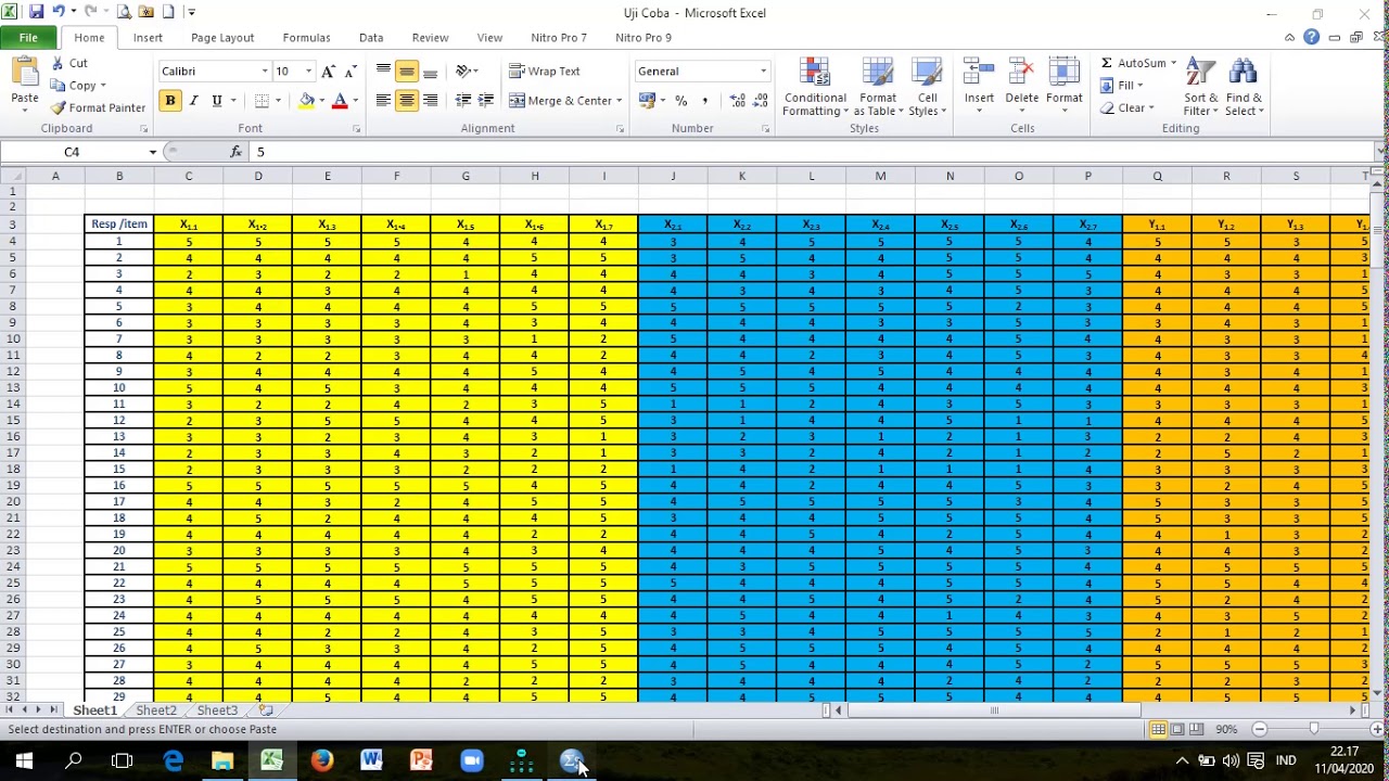 Entry Data Dari Excel Hingga Ke AMOS Untuk Teknik Estimasi Data ...