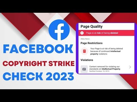 facebook page copyright check | Facebook Page Par Copyright Strike ...