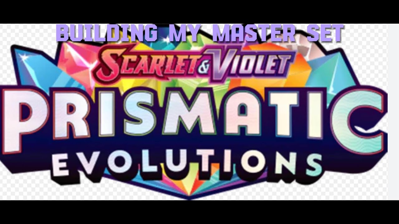 prismatic evolutions making a master set and chat opening pokemon card ...