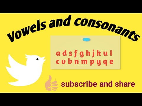 Vowels and consonants। How many vowels are there in English alphabet ...