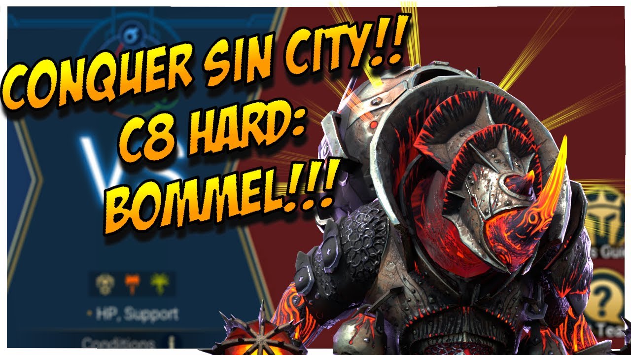 Completing Sin City! Boss Edition C8: Bommel! | Raid:Shadow Legends ...