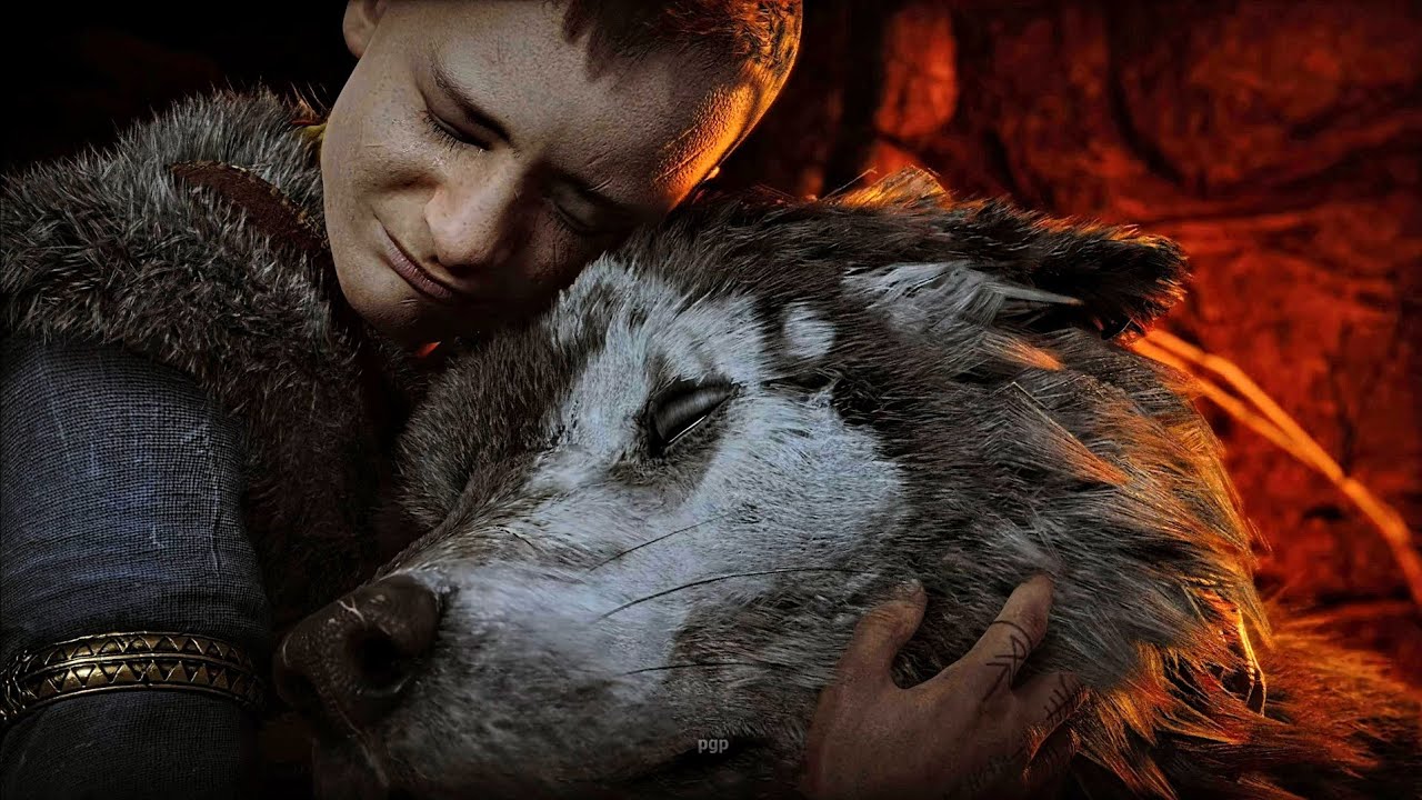 Fenrir death scene - God of War Ragnarok - YouTube