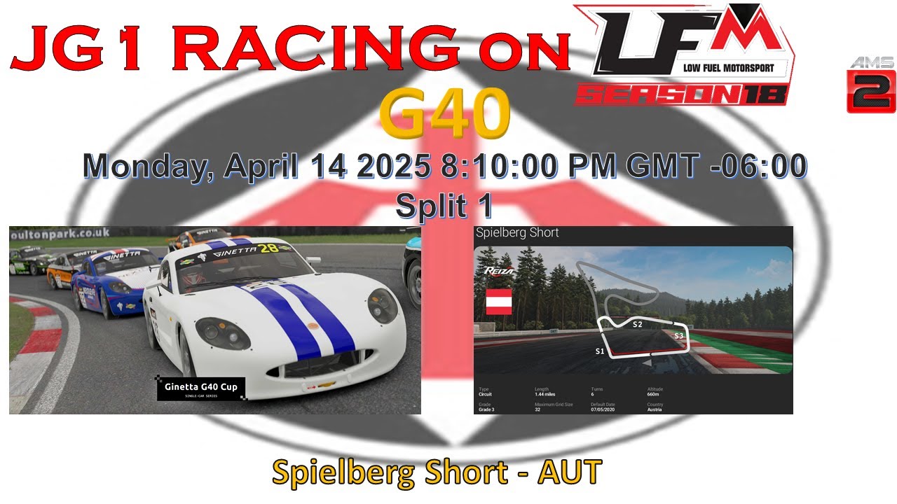 JG1 RACING on LFM - G40 - Spielberg Short - AUT - Split 1 - YouTube