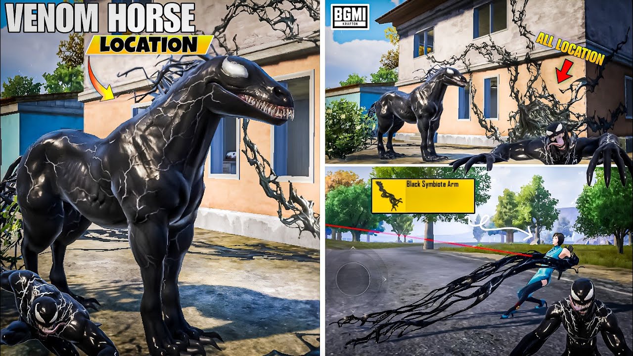 VENOM MODE IS HERE BGMI : VENOM HORSE IN BGMI VENOM CREATE | VENOM ...