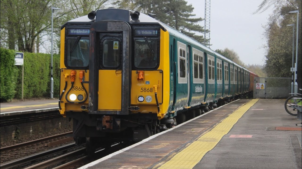 SWR class 455 868 passes Beaulieu road working 5Y51 5th of April 2024 ...