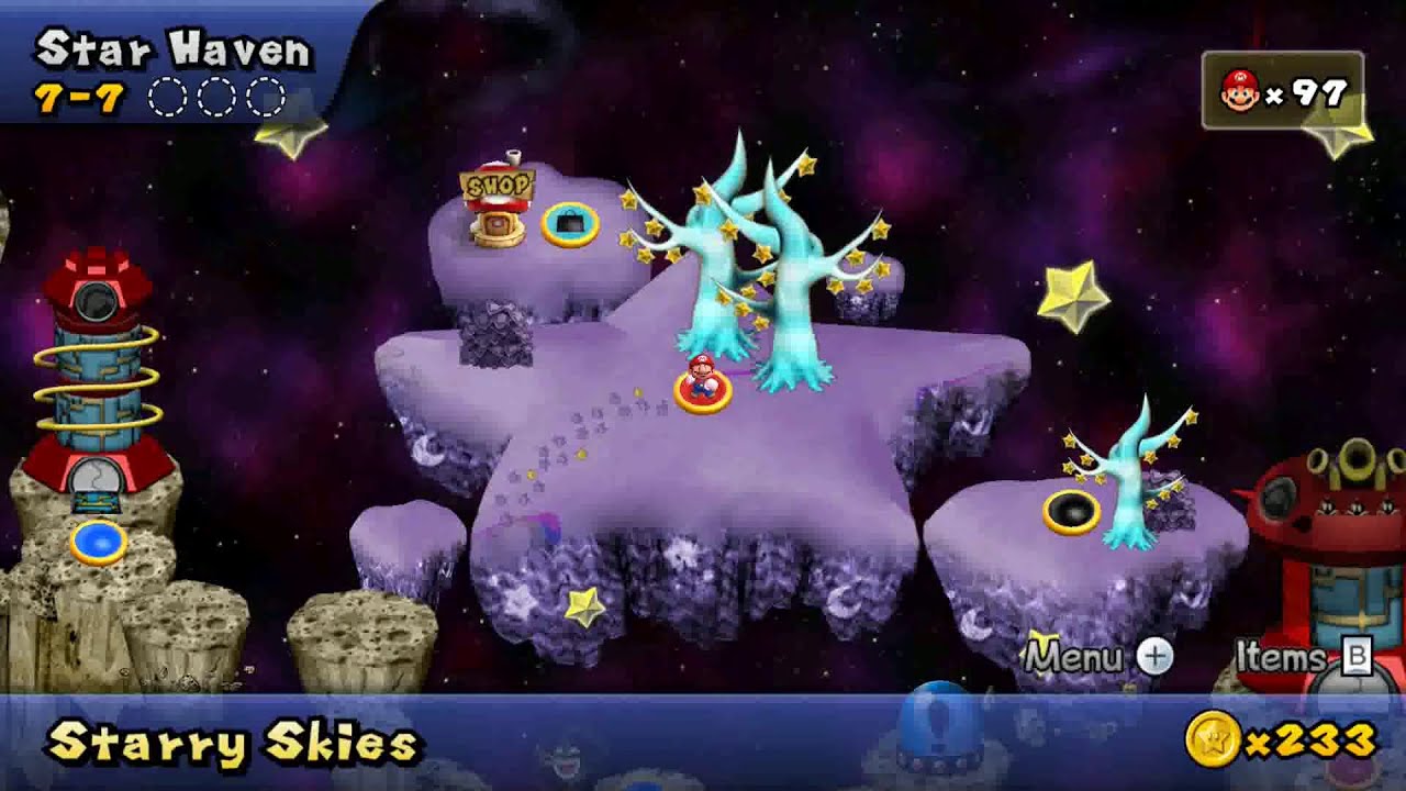 Newer Super Mario Bros. Wii v1.30 - Mundo 7 - Sky Mountain & Starry ...