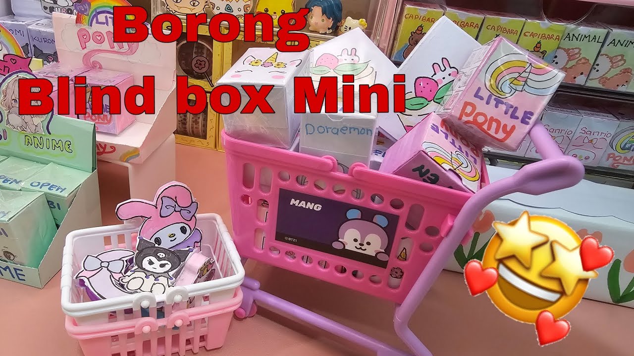 Blindbox mini dari kertas , blind box lucu miniature #asmrunboxing # ...